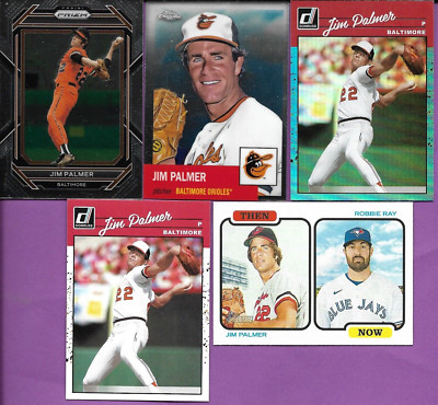 JIM PALMER lot of 5 cards - Donruss Chrome Heritage Prizm - FREE ...