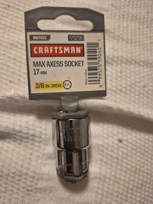 CRAFTSMAN Max Axess 3/8" Drive 17 mm 6 Pt Pass Through Socket 29290 NOS ...
