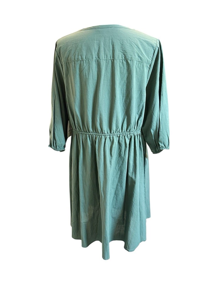 Terra Sky Button Front Dress Womens Sz 14W | eBay