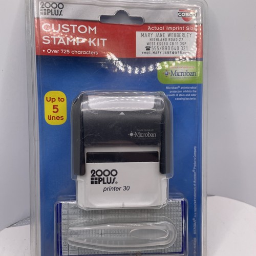 Cosco 2000 Plus Self-Inking Custom Stamp Kit up to 5 Lines 725 ...