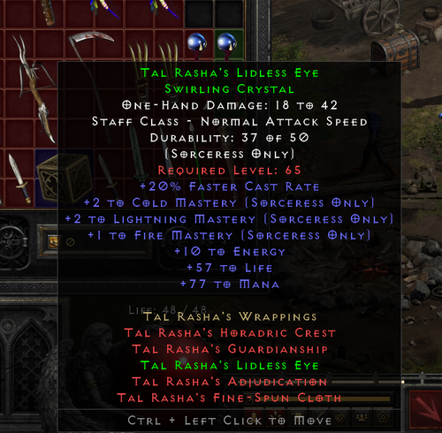 Diablo 2 Resurrected Tal Rasha's Lidless Eye D2R PC Xbox Ladder or NL ...