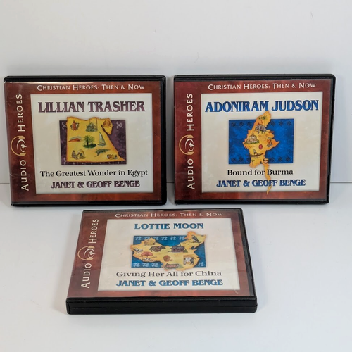 Christian Heroes of History (Lot 3) Judson Moon Trasher CD Audio Book ...