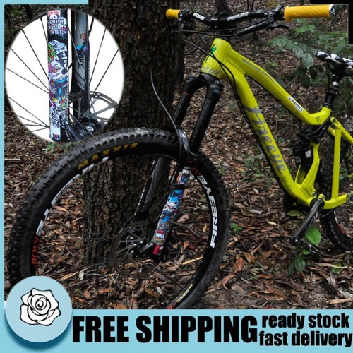 3D Bicycle Front Fork Protective Stickers Mountain Road Bike Frame ...