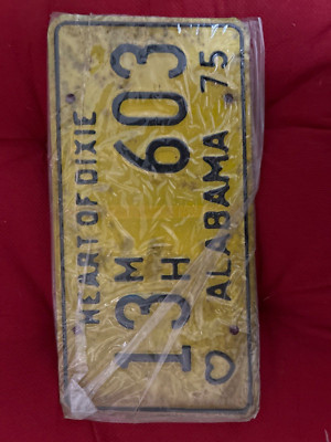 Vintage 1975 Alabama License Plate | eBay