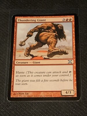 Magic the Gathering Tenth Edition Thundering Giant | eBay