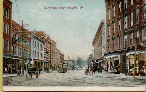 Merchants Row Street View Horse Carriage Stores Rutland Vermont VT ...