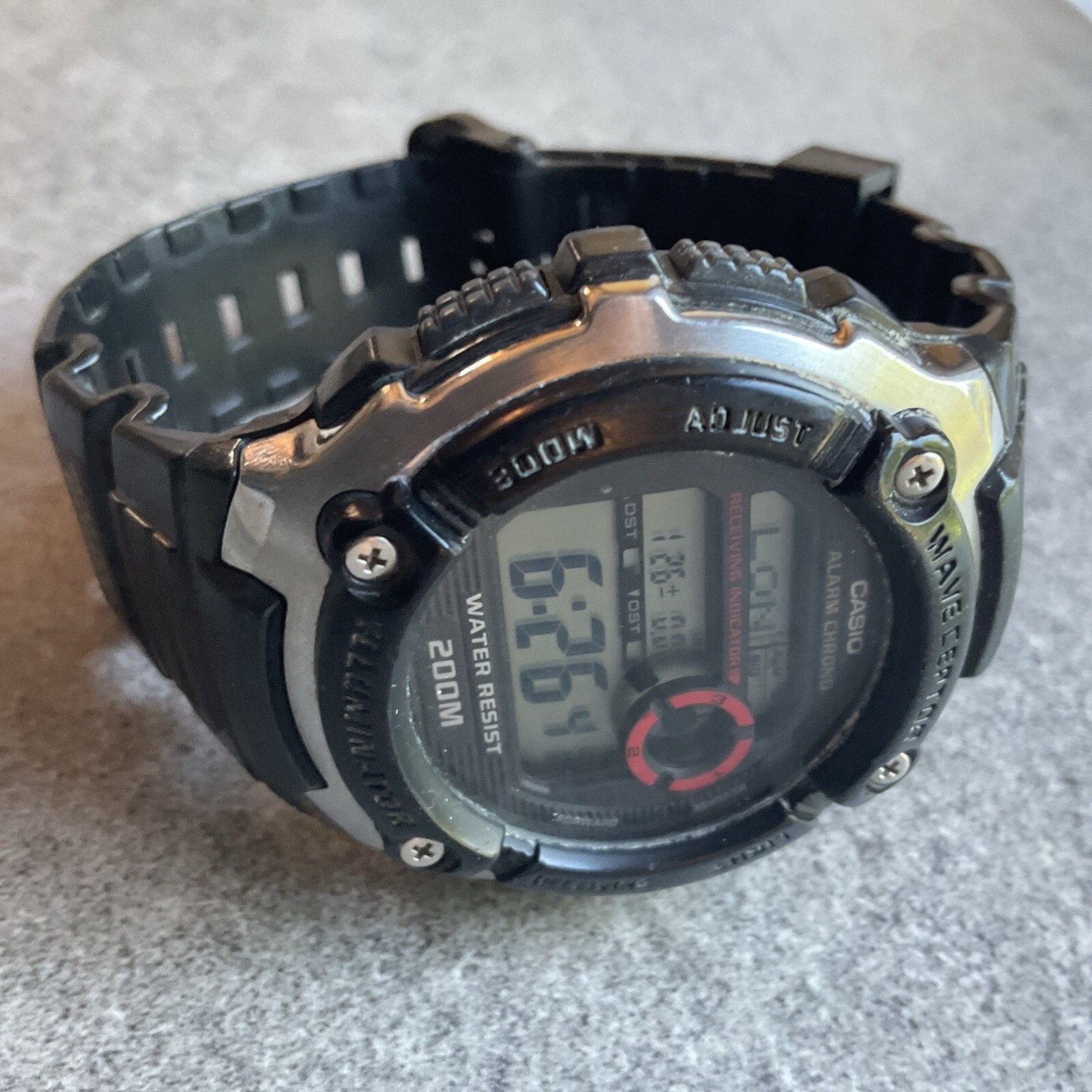 Casio Waveceptor WV-200A Atomic World Time Chronograph Men's Watch 46mm A1