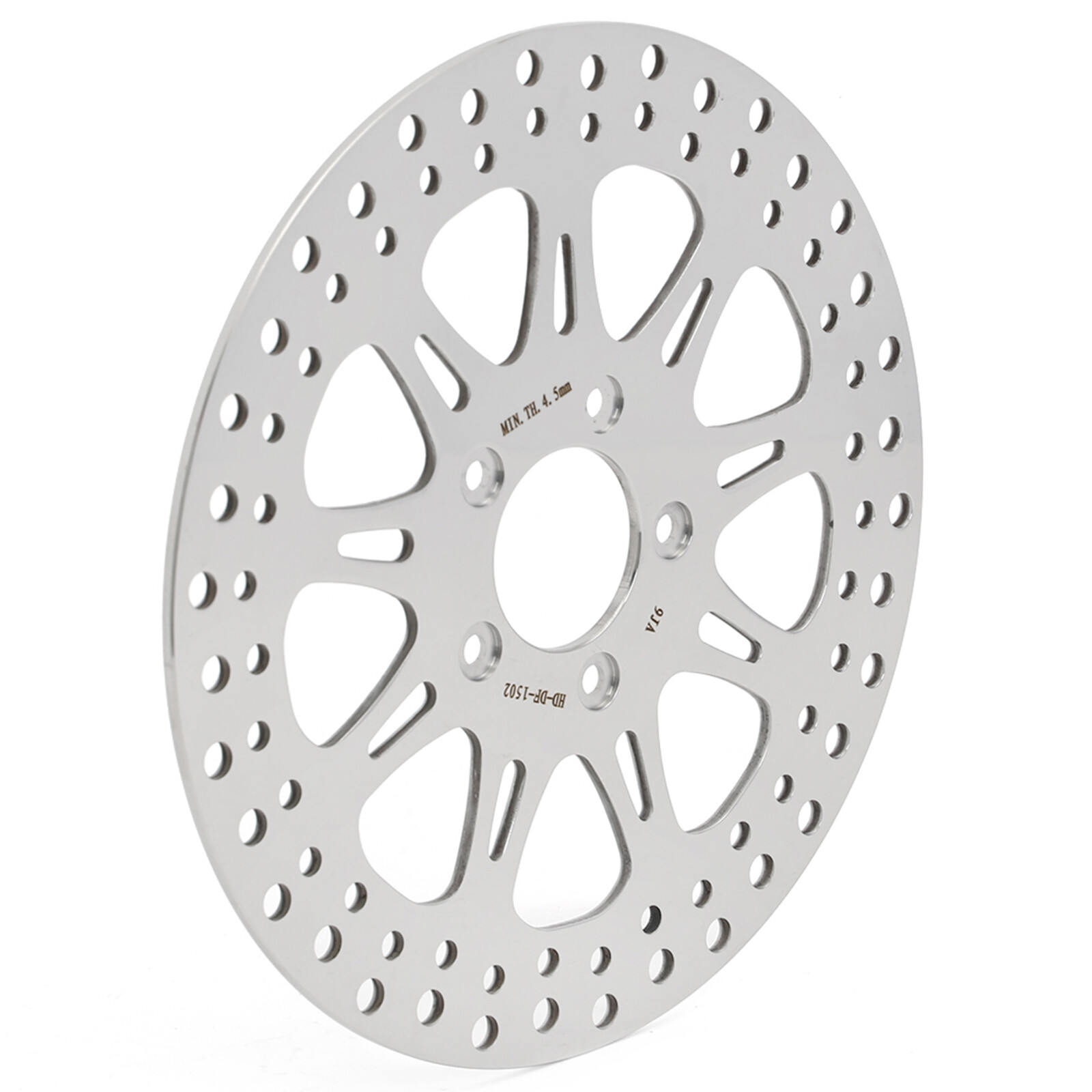 POLISHED 11.5" FRONT BRAKE ROTORS & BOLTS FOR HARLEY TOURING ELECTRA ...