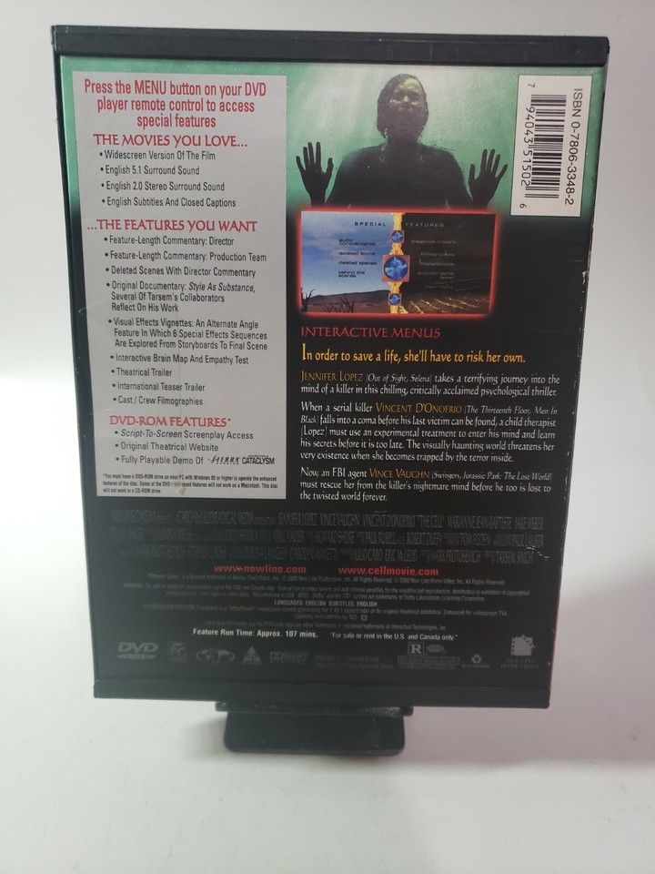 The Cell (DVD, 2000, Platinum Series) 794043515026 | eBay
