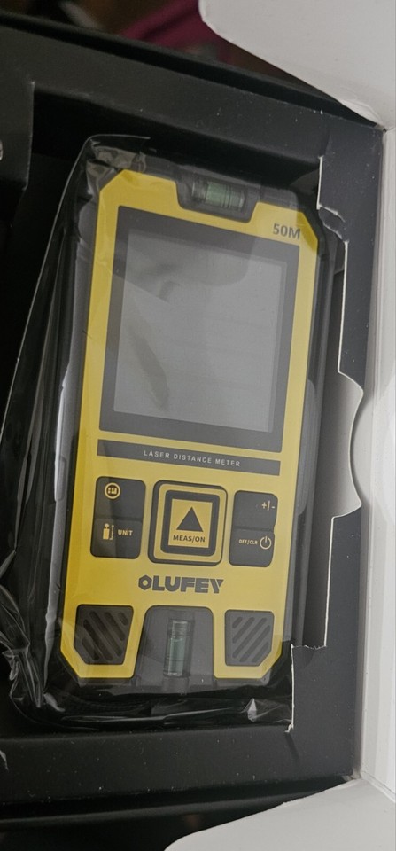 Laser Measure, 165ft Laser Distance Meter with 2 Bubble Levels, Black ...