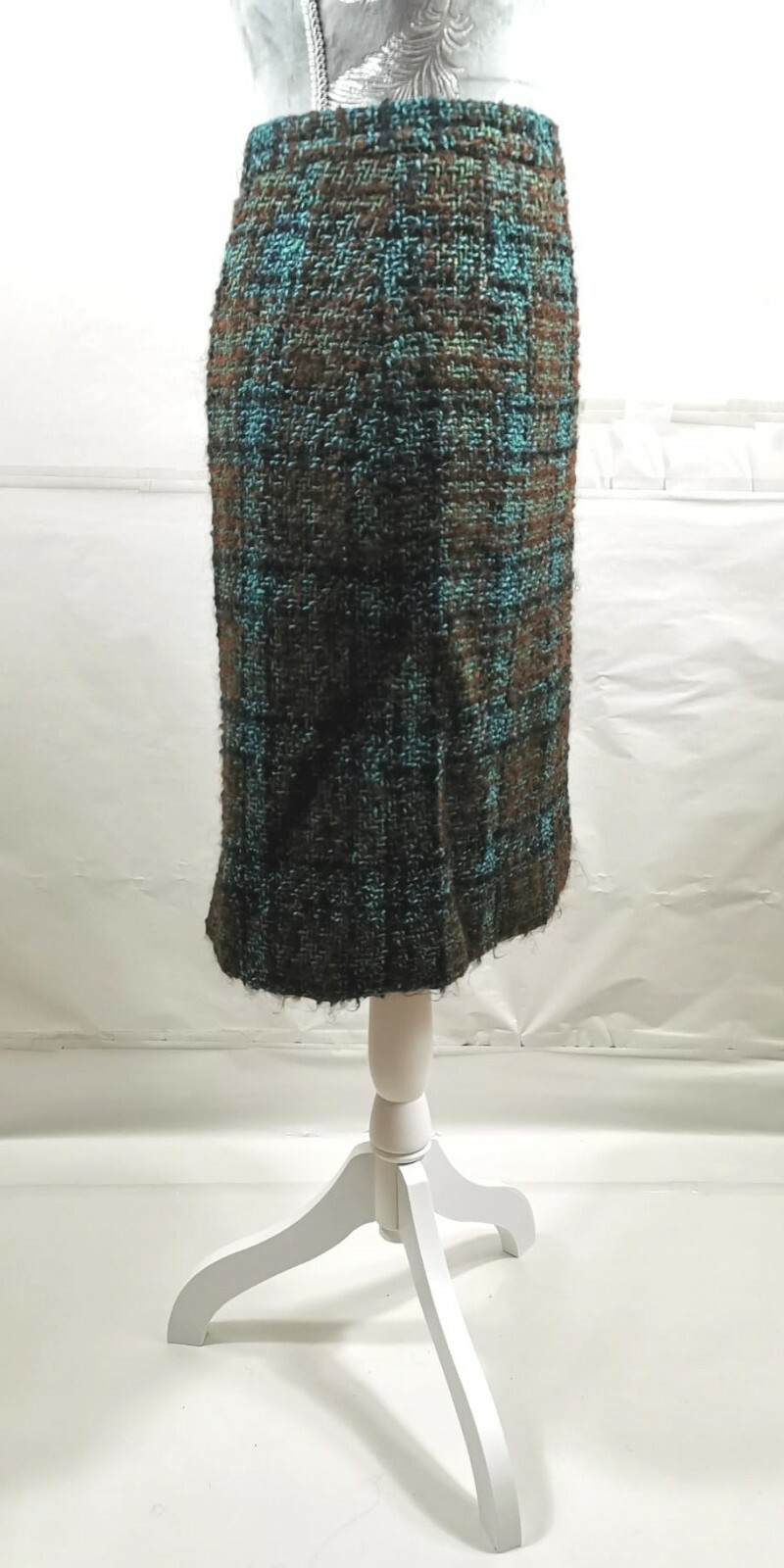 Riddella Womens vintage 80's woo thick Skirt Multicol… - Gem