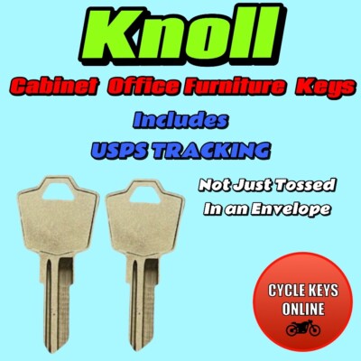 Knoll File Cabinet Desk File Cabinet Keys Replacement Made cut by code ...