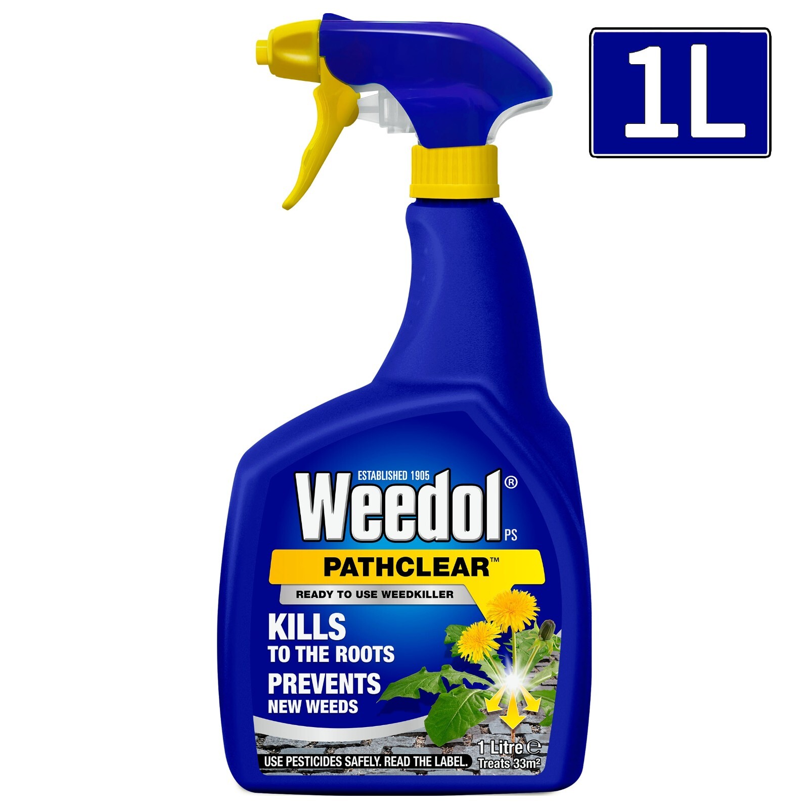 WEEDKILLER LAWN WEED KILLER ROOT WEEDS KILLER EXTRA TOUGH CONCENTRATE ...