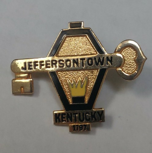 Vintage Jeffersontown Kentucky 1797 Key Souvenir Hat / Lapel Pin | eBay