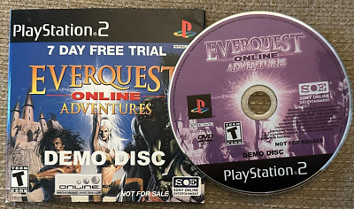 Everquest Online Adventures - DEMO DISC (PlayStation 2 PS2) Game Disc ...
