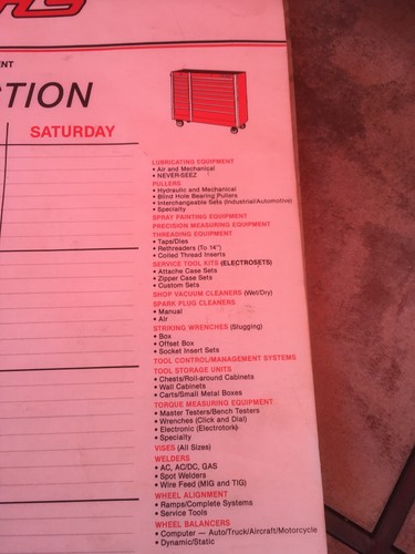 Vintage Snap-On Tools Monthly Planning/Appointment Calendar Desk Pad ...