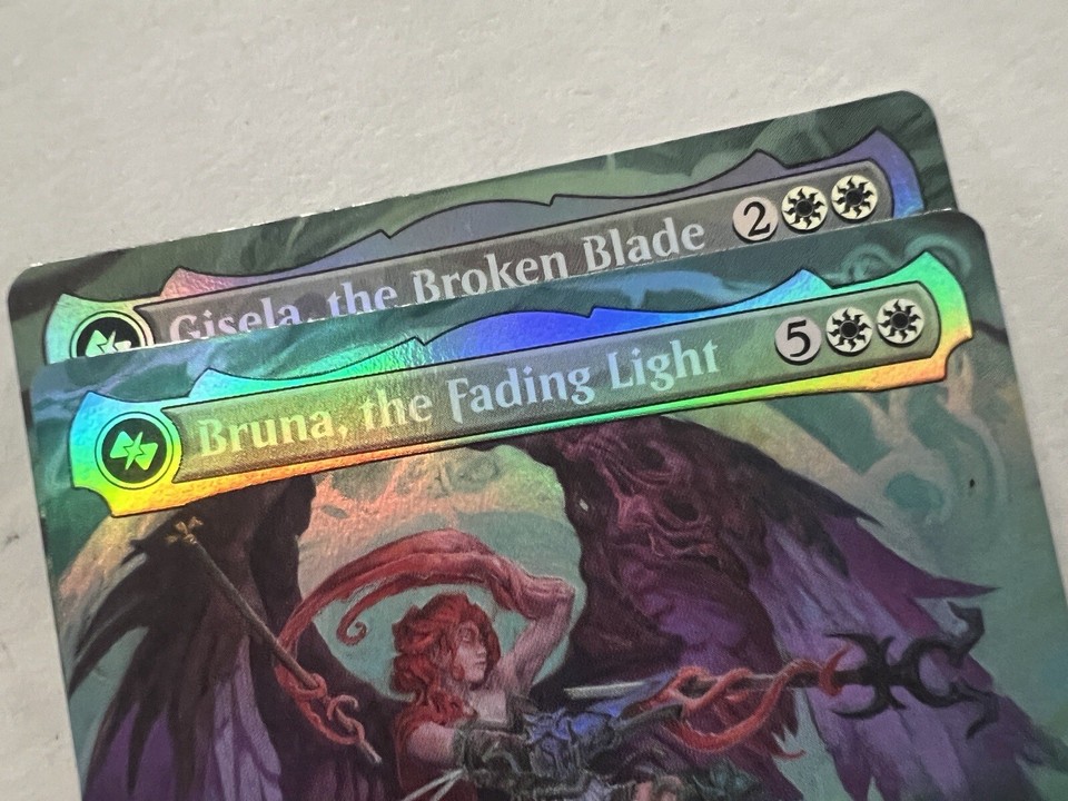 FOIL Gisela Broken Blade & Bruna Fading Light Secret Lair MTG Angels ...
