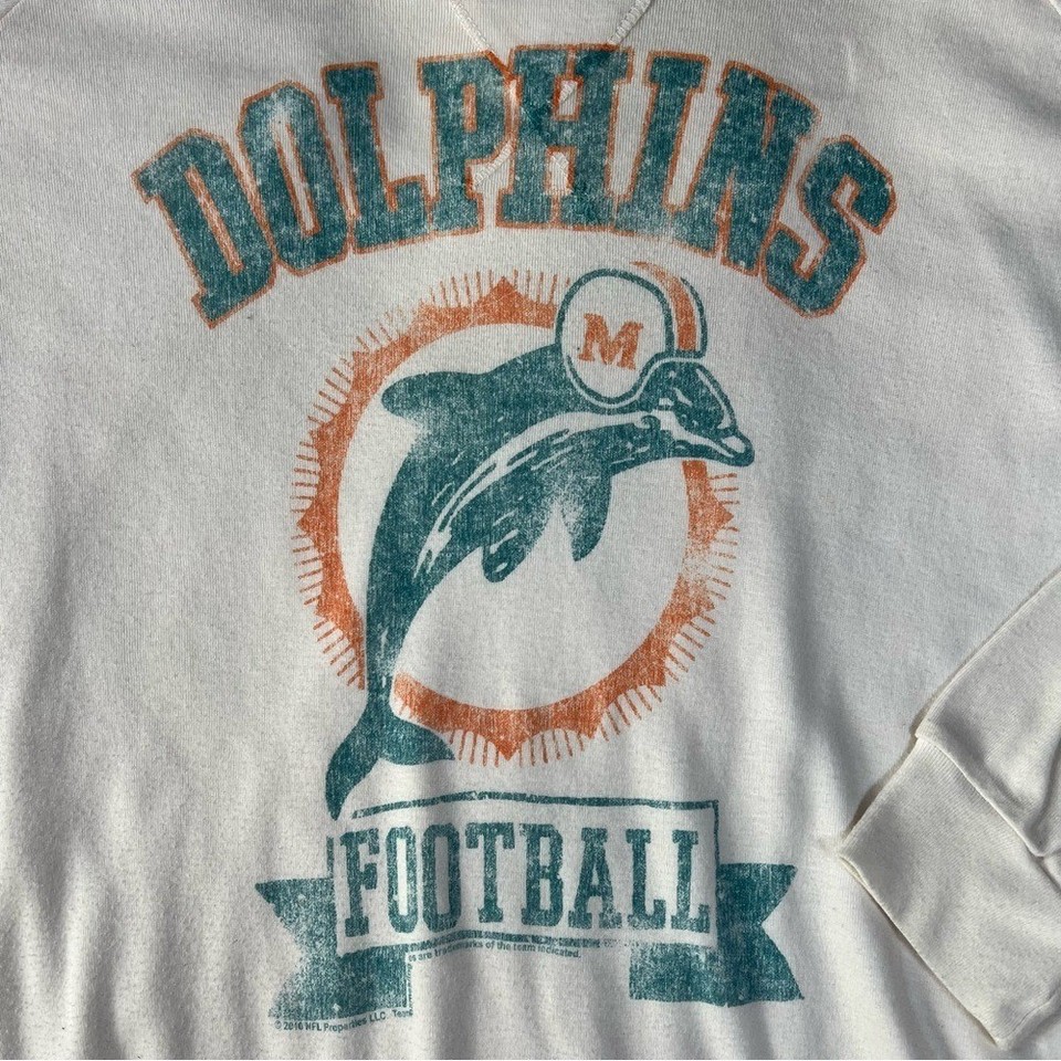Miami Dolphins Throwback Logo Junk Food Tee | eBay