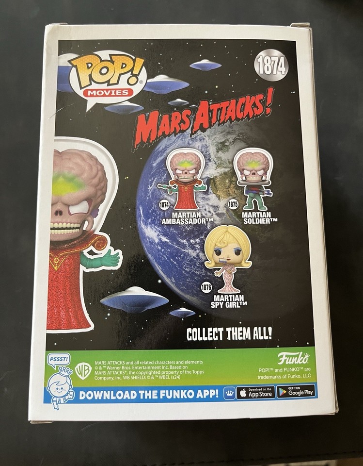 Funko POP! Movies Mars Attacks Martian Ambassador Vinyl Figure #1874 | eBay