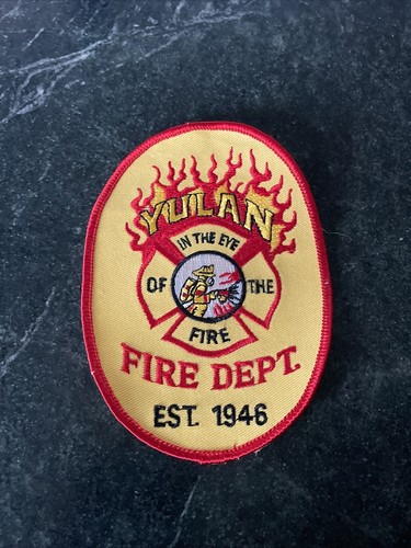 Yulan NY New York FIRE DEPT Sew On PATCH Rescue Rare Vtg Logo 4” | eBay