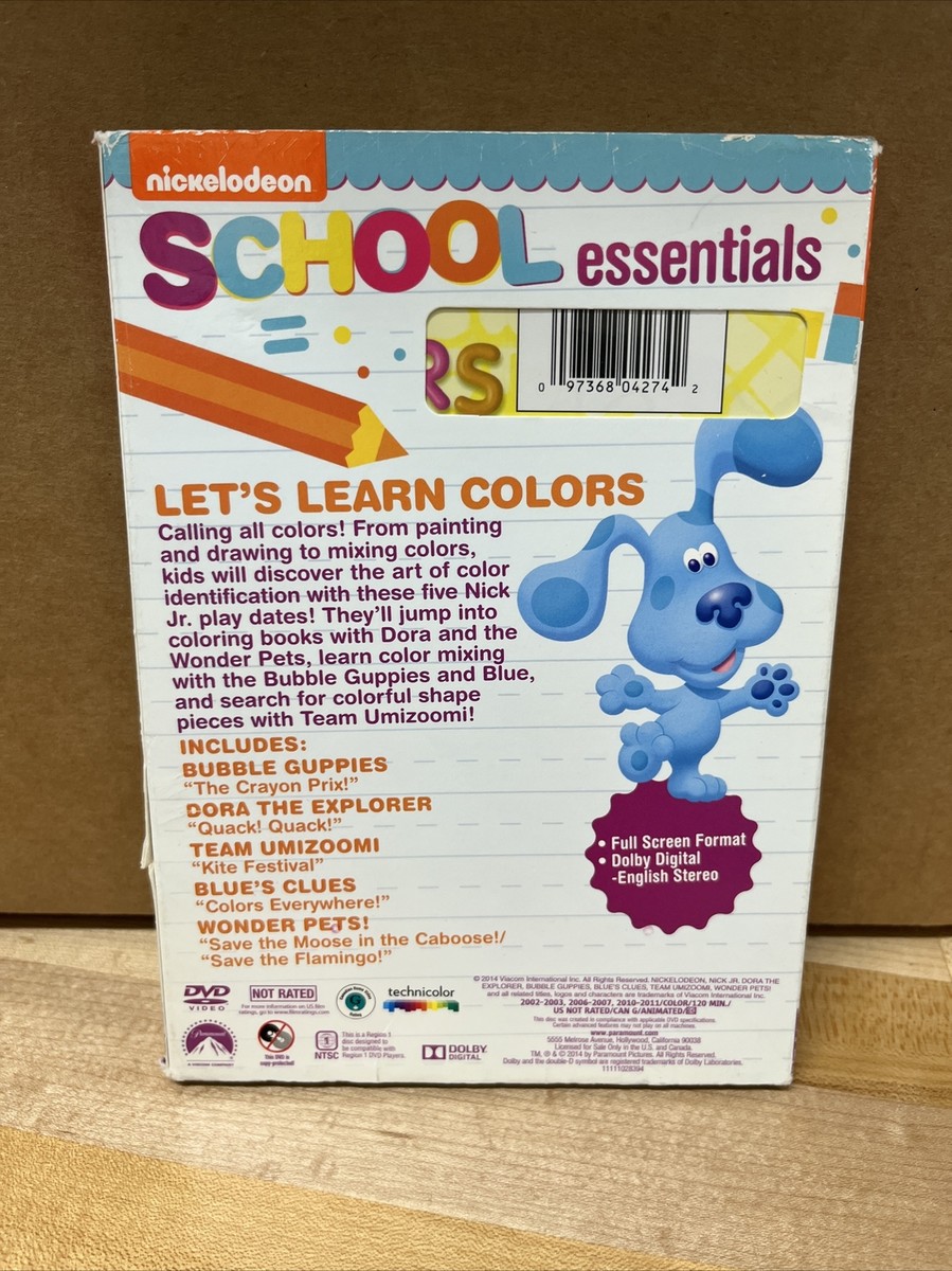 Nickelodeon Lets Learn Colors Dvd Buy & Watch Nick Jr.: Let's Learn: