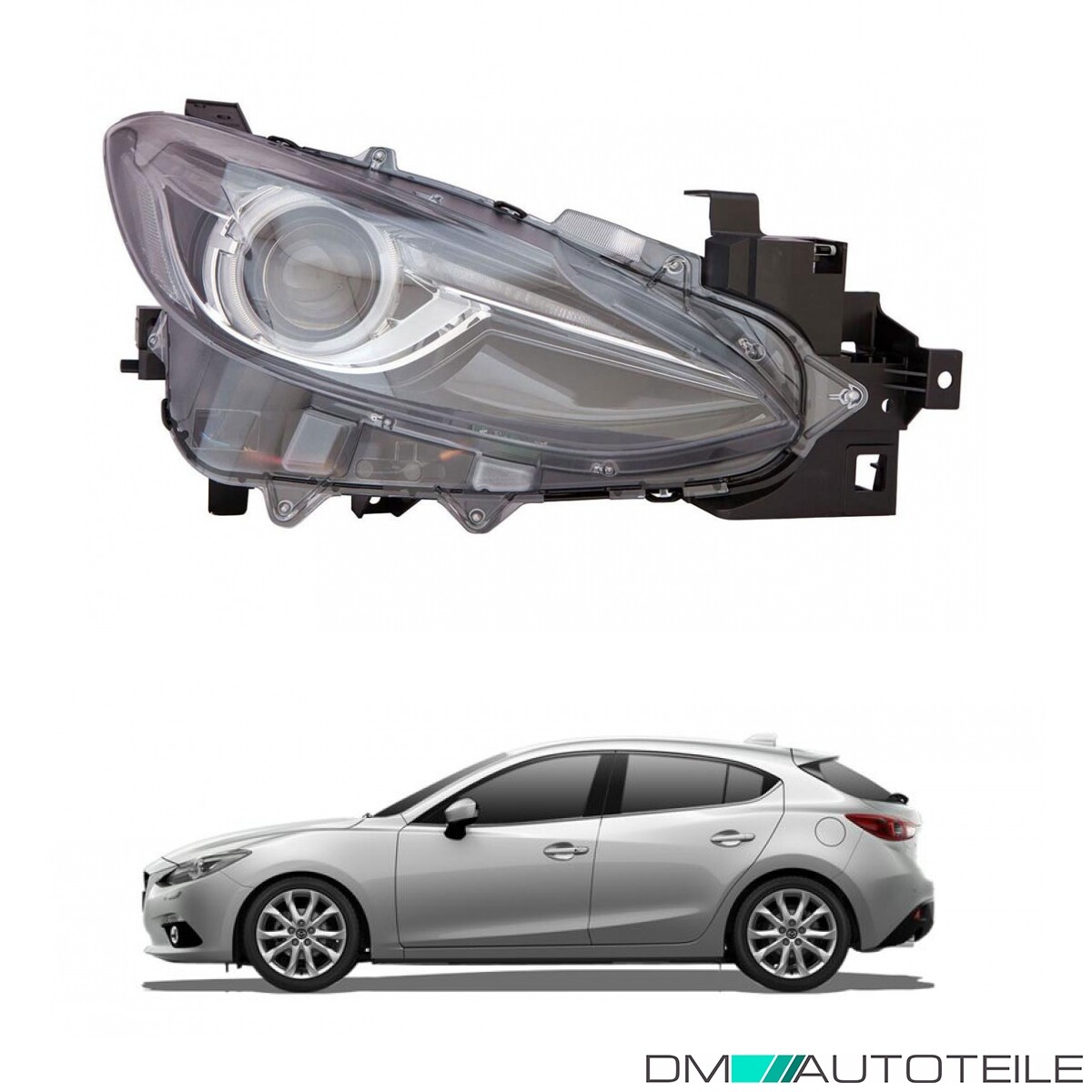 Hauptscheinwerfer Frontscheinwerfer rechts LED für Mazda 3 | eBay