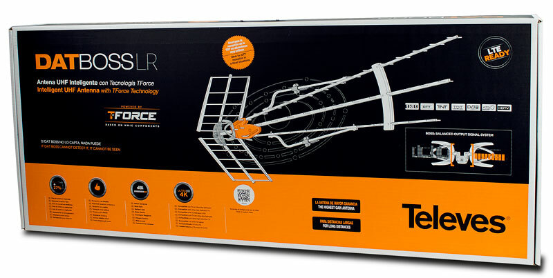 Televes DATBOSS LR Long-Range Amplified UHF TV Antenna LTE Filter ...