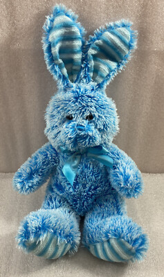 Blue Bunny Rabbit soft plush 12"H plush 4" ears | eBay
