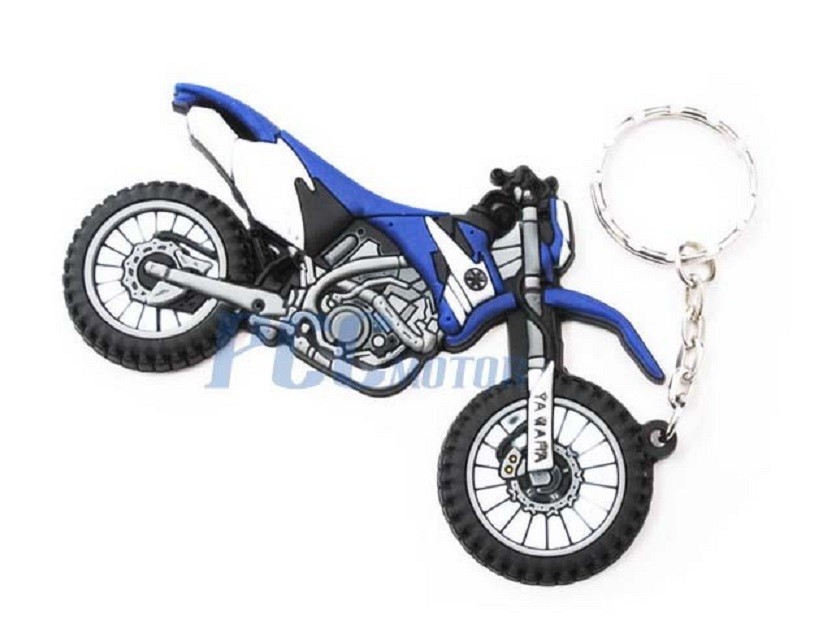 Motocross Dirt Bike Rubber Key Chain Keychain Yamaha WR TTR ATV Dirt ...