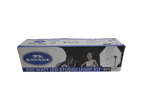Savage LED60K-R 500W LED Studio Light Kit photo shoot product capture ...