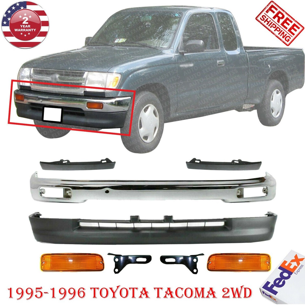1996 Toyota T100 Front Bumper