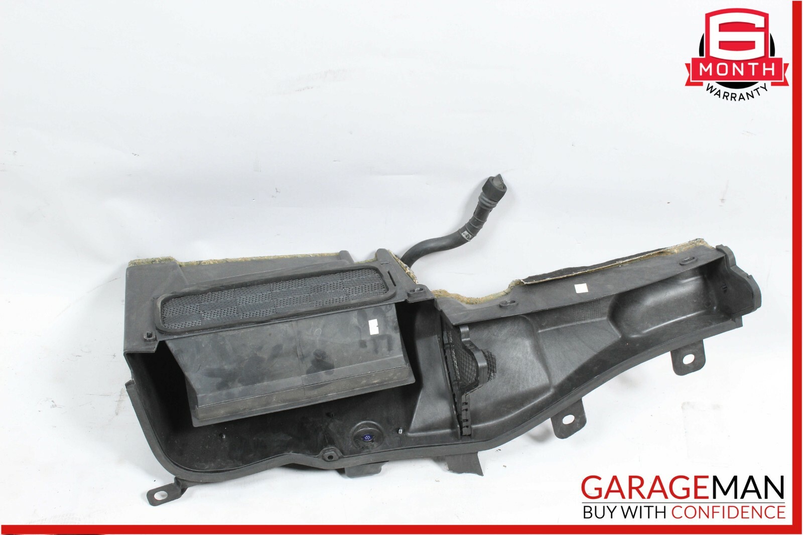 10-15 Jaguar XJ Radiator AC A/C Air Duct Shroud Hose Cover Assembly OEM ...