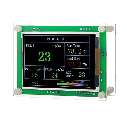 Air Quality Monitor pm2.5 pm10 pm1.0 Detector Indoor air Quality Test ...