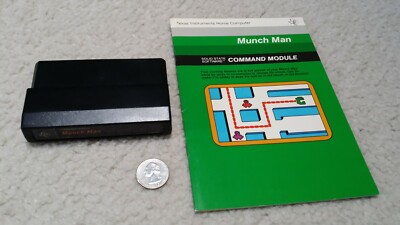 Texas Instruments TI-99 4A computer cartridge & manual, Munch Man | eBay
