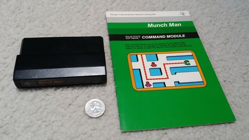 Texas Instruments TI-99 4A computer cartridge & manual, Munch Man | eBay