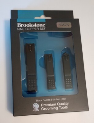 Brookstone 3-Piece Nail Clippers Set, New | eBay