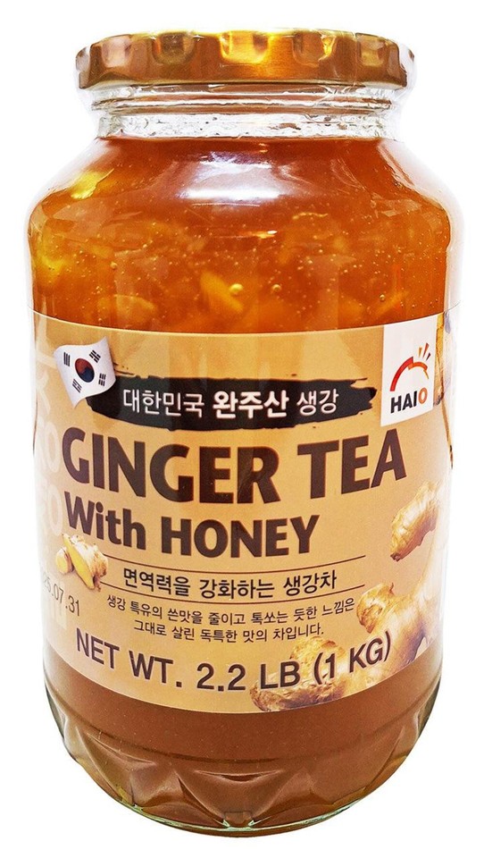 HAIO Ginger Tea with Honey & Yuza Citron Tea with Honey (Combo Pack), 2 ...