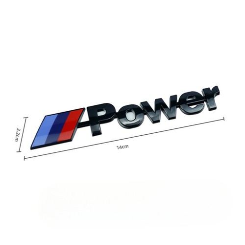 M Power Badge Series Tail Logo Emblem Sticker Car Rear Trunk Decal For ...
