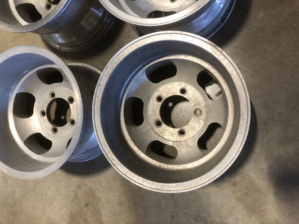 Vintage Jeep Wheels 15"x10" 5x5.5 Slot Wheels Aluminum Mag Wheel Ford ...