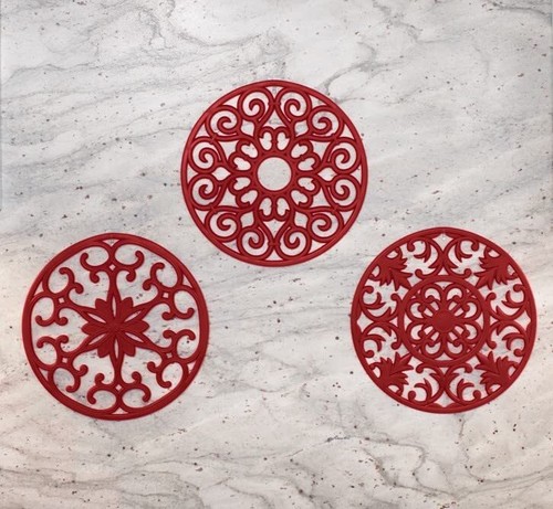 Extra Large Extra Thick 10" Silicone Trivets For Hot Dishes Pots And ...