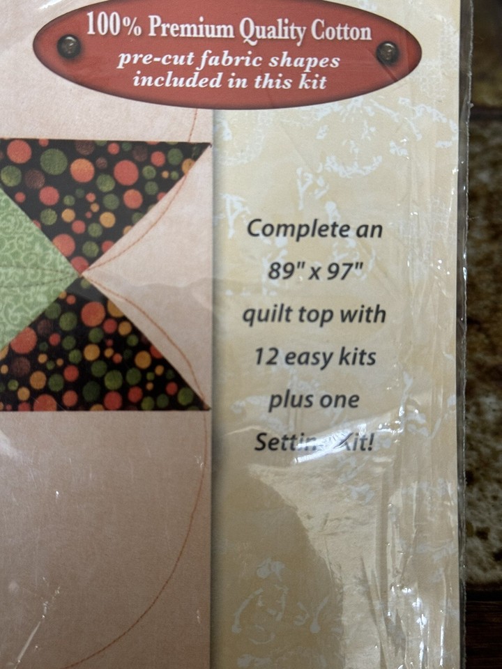 JoAnn Quilt Block of the Month Kit Rustling Leaves Setting Kit And ...