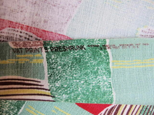 BIN America Vintage fabric Barkcloth Fabric Retro print 46”x65”#156 | eBay