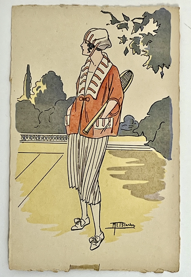 10 Cartes Postales Tennis Mode Années 1900 - M.L. Blache - Marque ...