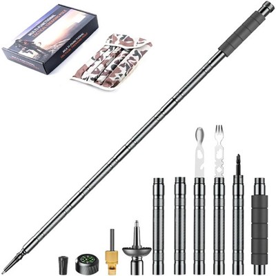 Trekking Pole Tactical Walking Stick, Multifunctional Lightweight ...
