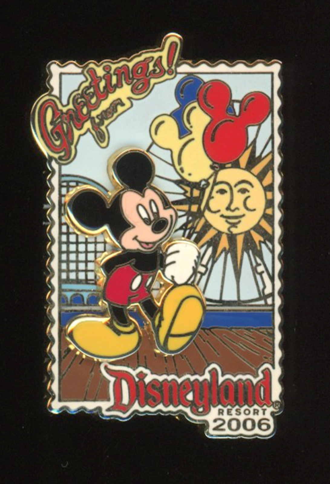 2006 Greetings from Disneyland Mickey Sun Wheel LE Disney Pin 46005 | eBay