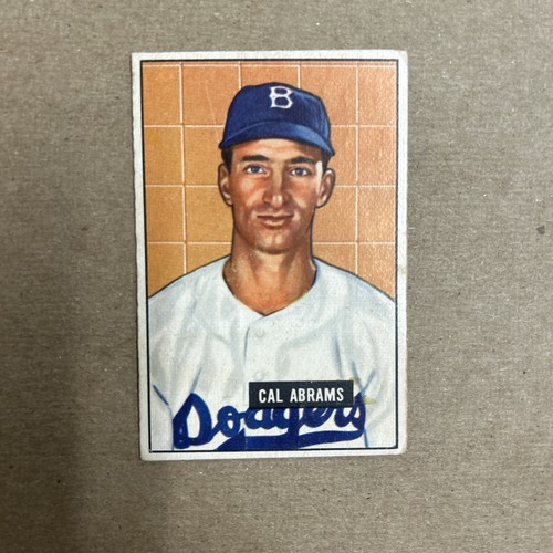 1951 Topps Baseball Cal Abrams Brooklyn Dodgers Card #152 | eBay