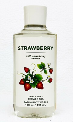 1 Bath & Body Works STRAWBERRY Body Wash Shower Gel 10 oz | eBay
