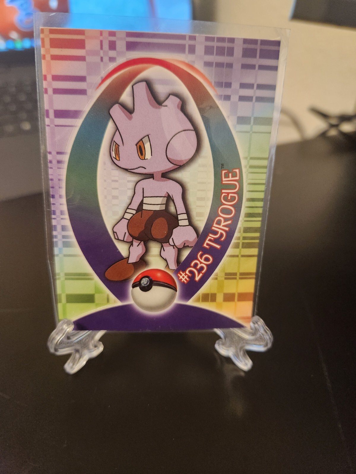 Tyrogue 2001 Topps Pokémon TV Animation Johto Sticker Card #236 27 of ...