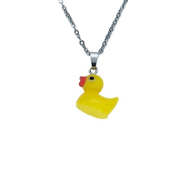 USA Seller Acrylic Rubber Duck Ducky Necklace Pendant Jewelry NEW | eBay