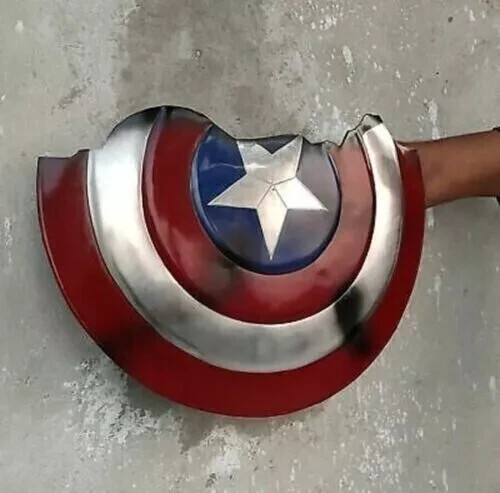 Broken Shield of Captain America Metal Prop Replica New Avengers ...